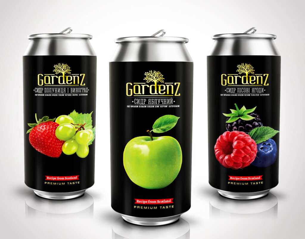 Meet GardenZ cider from Kvass Beverages in a new packaging - a metal ...